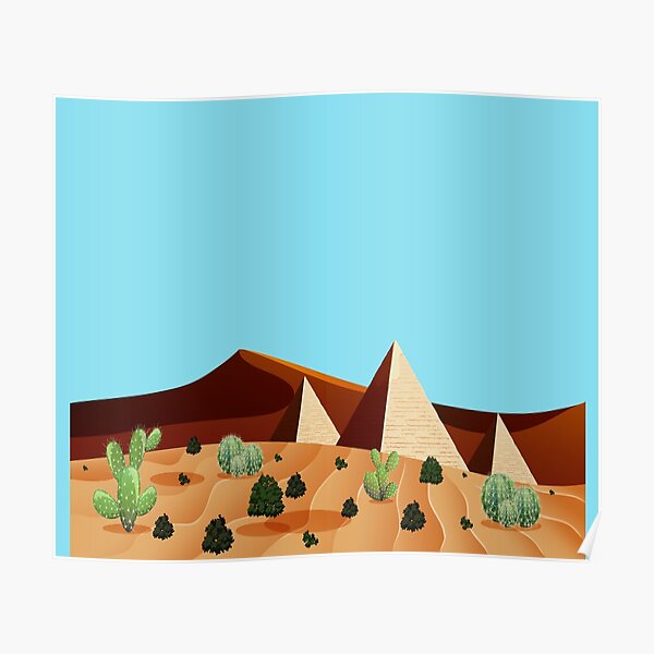 "Beautiful desert" Poster for Sale by PODapparel | Redbubble