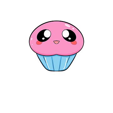 "Kawaii Cupcake" Sticker for Sale by cyropuncher | Redbubble