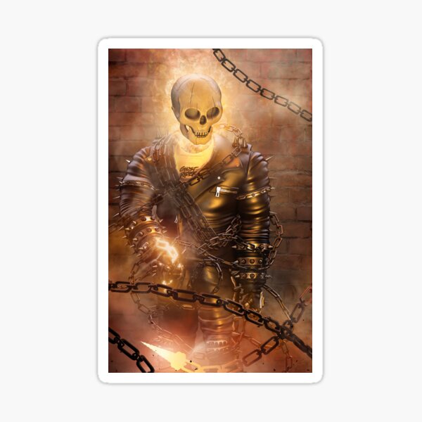 "Ghost Rider" Sticker by Marc Mons | Redbubble