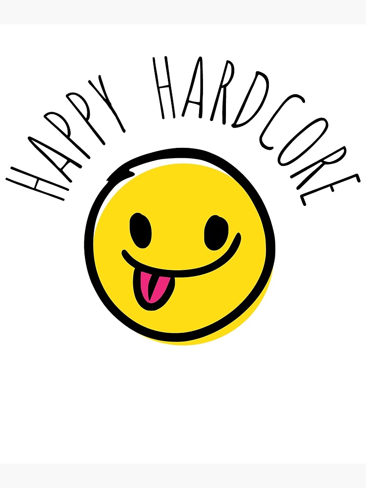 "Funny Happy Hardcore Smiley Face Meme" Photographic Print for Sale by ...