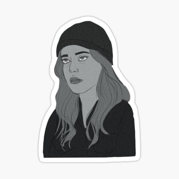 "sketchy nancy drew" Sticker for Sale by emeraldvenomart | Redbubble