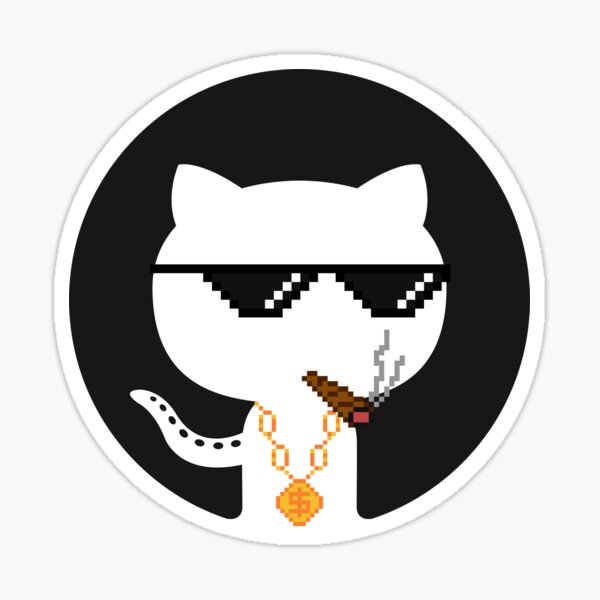 "thug Programming Git Hub" Sticker For Sale By Artsybits | Redbubble