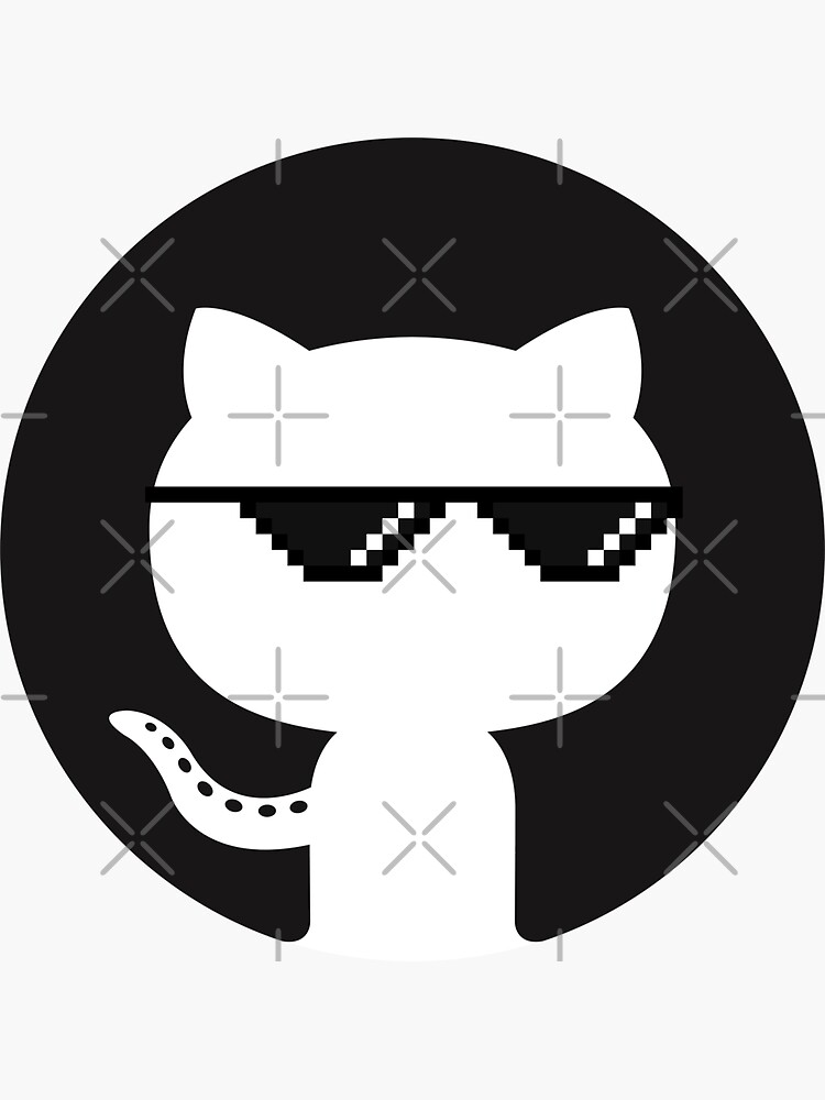 "Thug Programming Git hub" Sticker for Sale by ArtsyBits | Redbubble