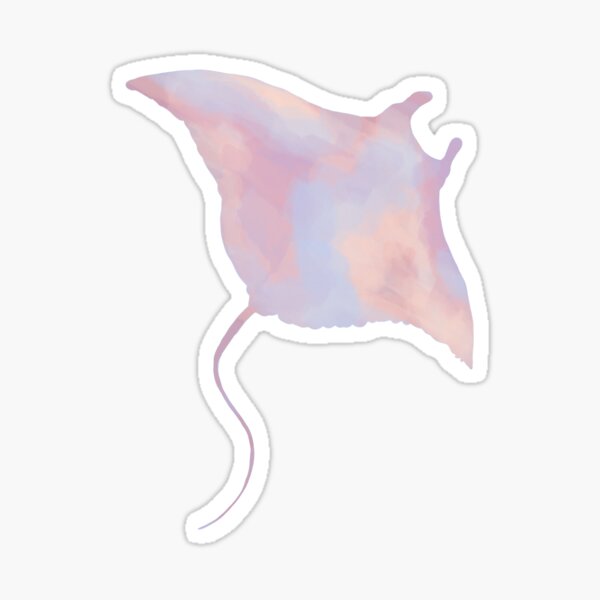 "aesthetic pastel stingray" Sticker by jchun | Redbubble