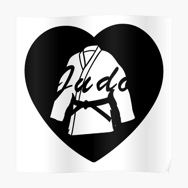"My judo love drawing " Poster for Sale by Blondiabshop | Redbubble