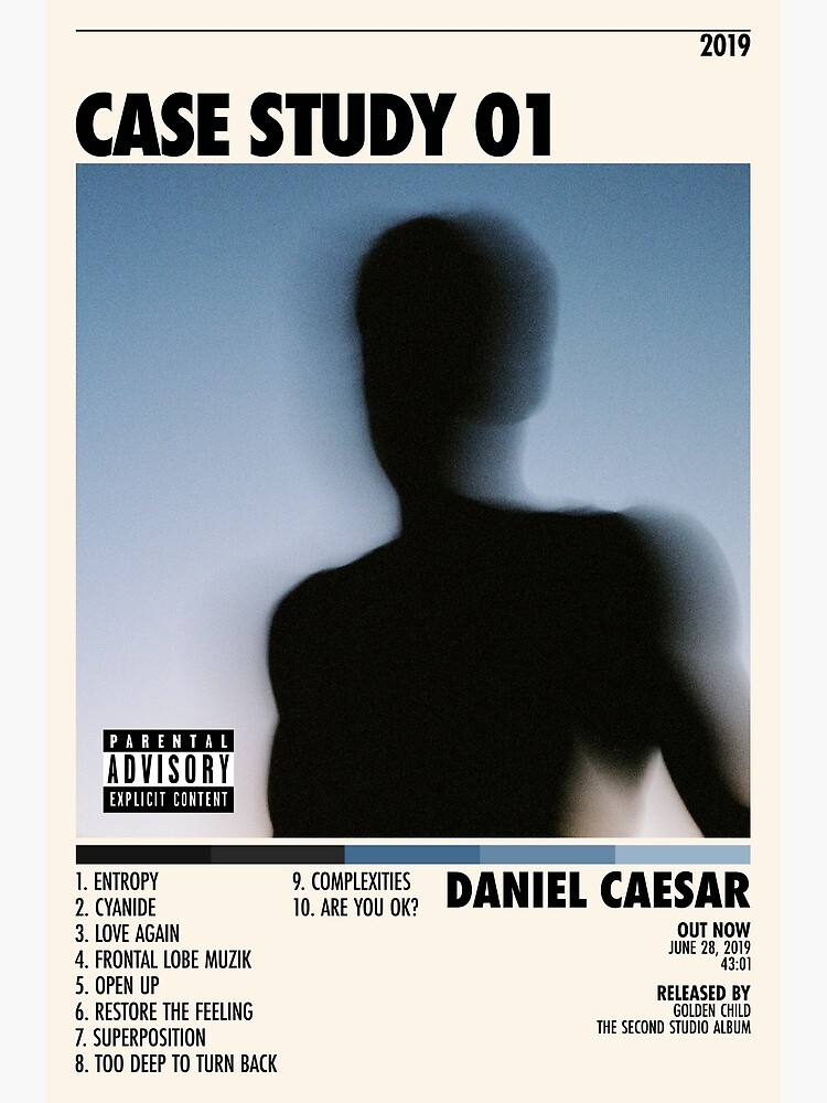 "Daniel Caesar Case Study 01 Poster - Album Cover Poster - Poster Print ...