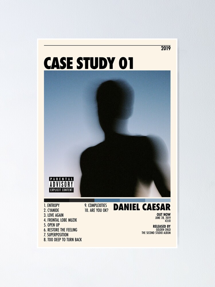 "Daniel Caesar Case Study 01 Poster - Album Cover Poster - Poster Print ...