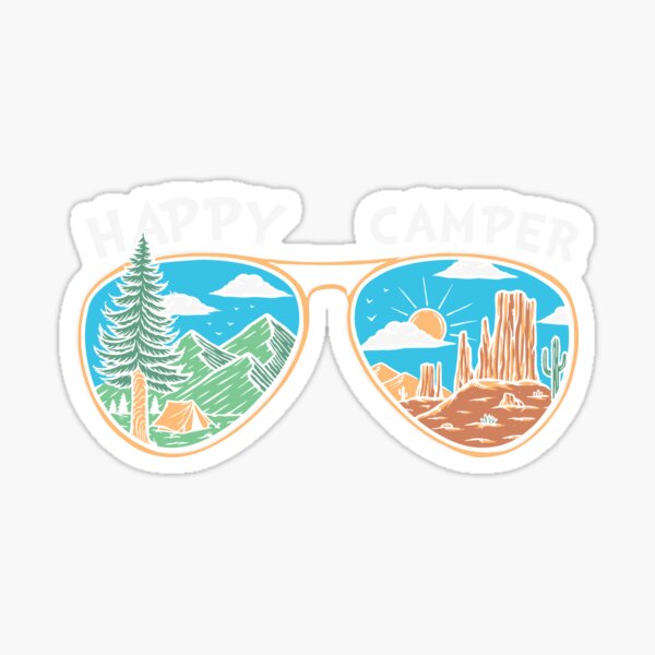 "Husband and Wife Camping " Sticker by Mr-Kawachi | Redbubble