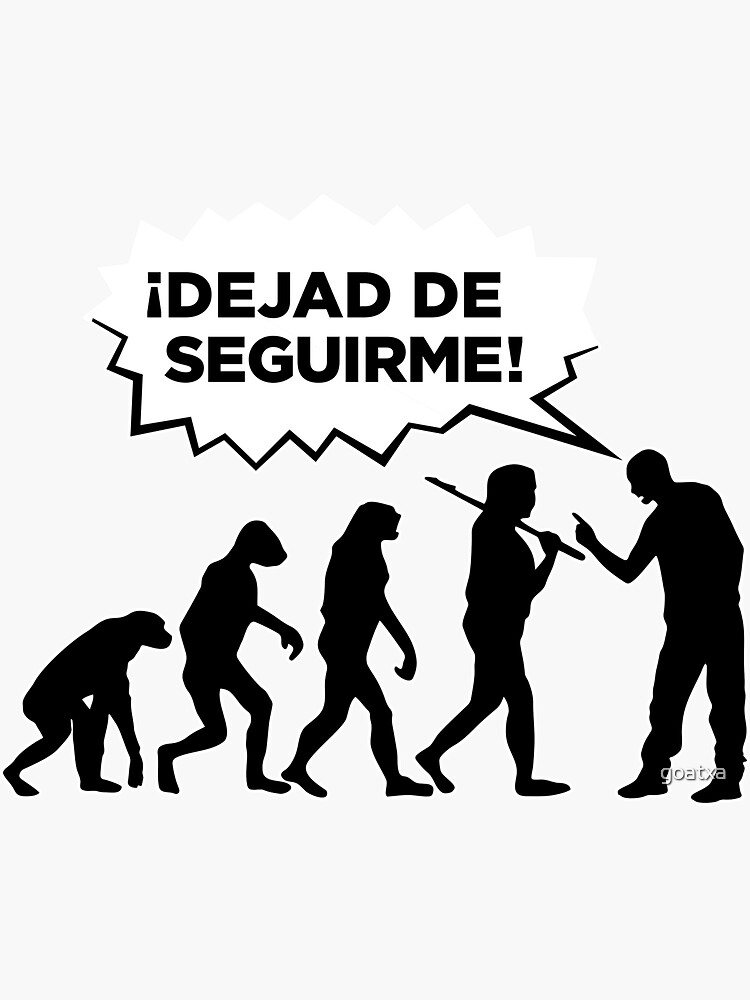 "Stop following me" Sticker for Sale by goatxa | Redbubble