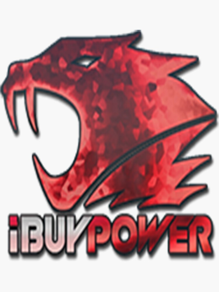 "iBUYPOWER Clothes and Acessories" Sticker for Sale by makavelithedark ...
