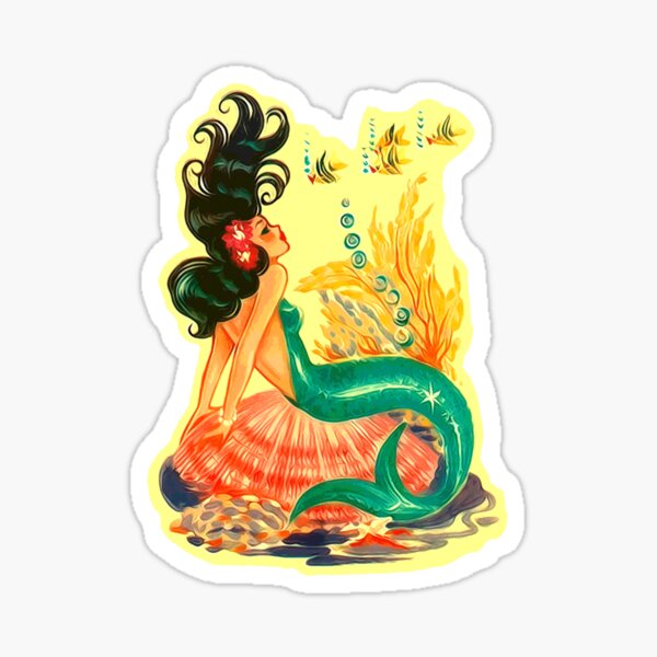 "Mermaid Essential ." Sticker by bjohnsherlo | Redbubble