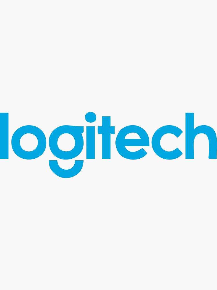 "LOGITECH - LOGO" Sticker by DavidScarb501 | Redbubble