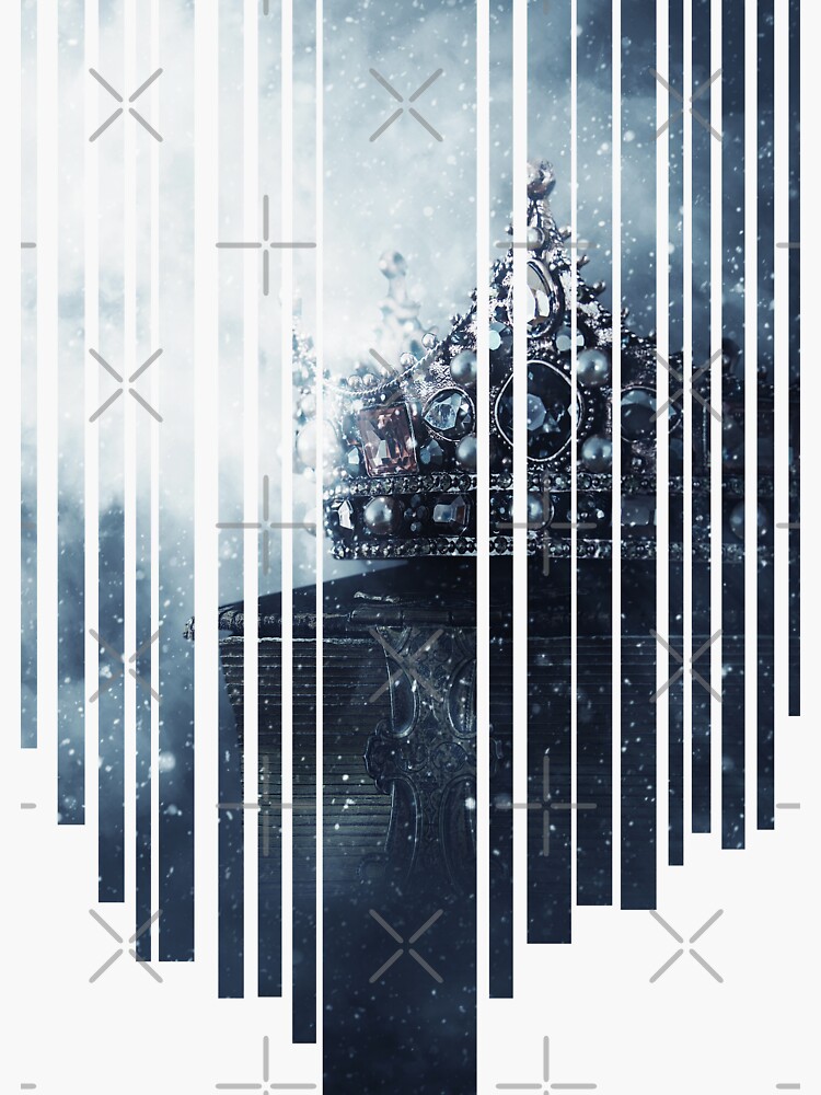 "Fairy Tale Fragmented Crown " Sticker by CreativNode | Redbubble