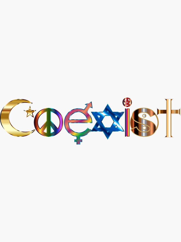 "Coexist" Sticker for Sale by Dee Dee | Redbubble