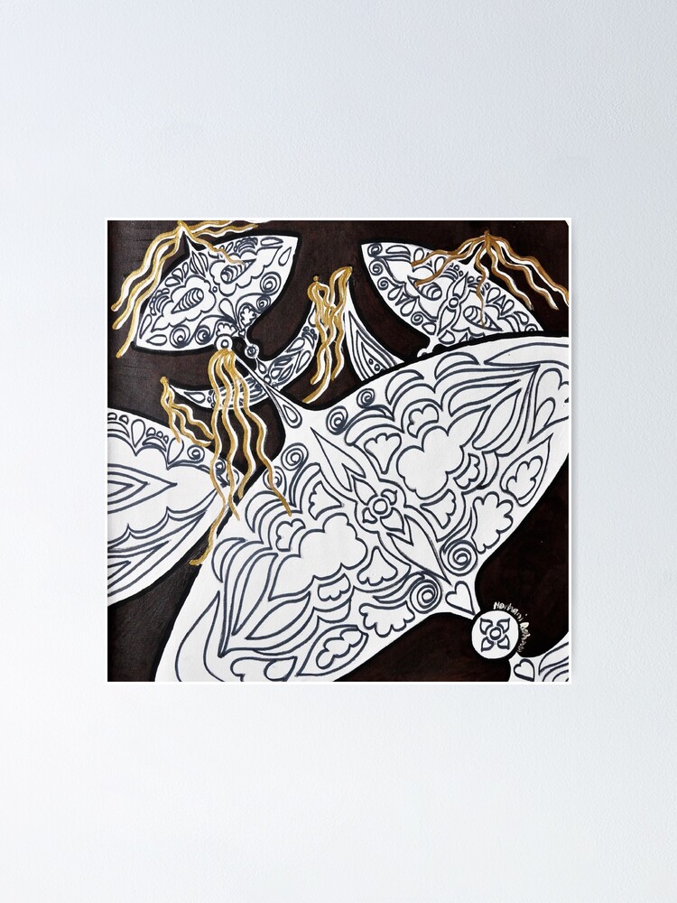 "Wau Bulan The Kite" Poster for Sale by norhani | Redbubble