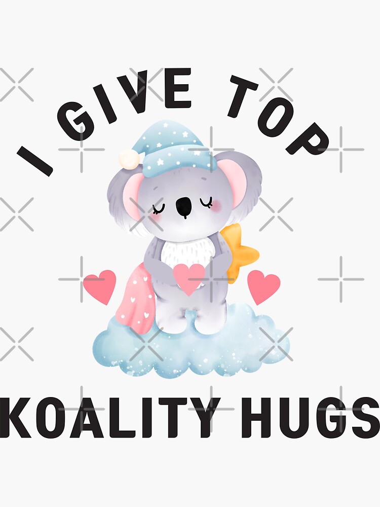 Sticker « Aquarelle, je donne des câlins à Koality Top », par ...