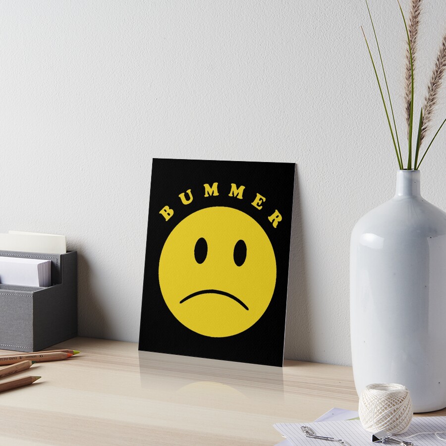 "Bummer Sad Face" Art Board Print by Sculptlev46 | Redbubble