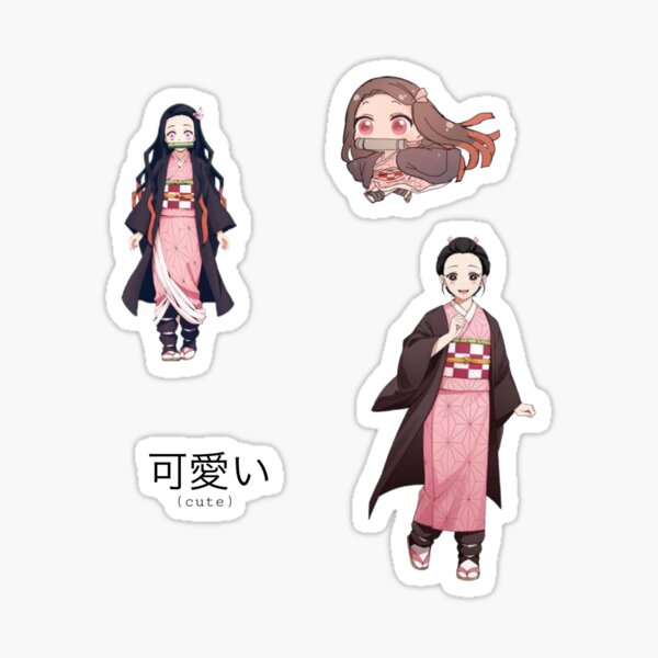 "NEZUKO CHAN CUTE ONI CHAN" Sticker by ANIHOME | Redbubble