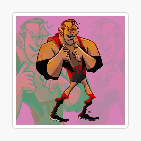 "Caricature Scott Hall" Sticker by RosalindaRojas | Redbubble