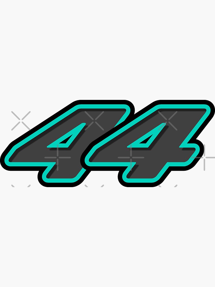 "No.44 Lewis Hamilton 2022" Sticker for Sale by FunkyShirtsUK | Redbubble