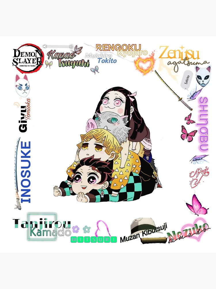 "DEMON SLAYER CUTE ONI CHAN PACK" Poster for Sale by ANIHOME | Redbubble