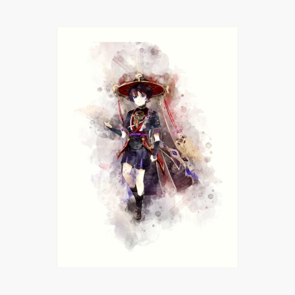 "Genshin Impact - Scaramouche *watercolor*" Art Print for Sale by ...