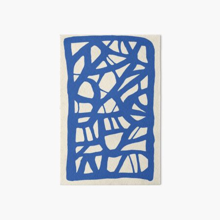 "Modern blue abstract line drawing. " Art Board Print for Sale by ...