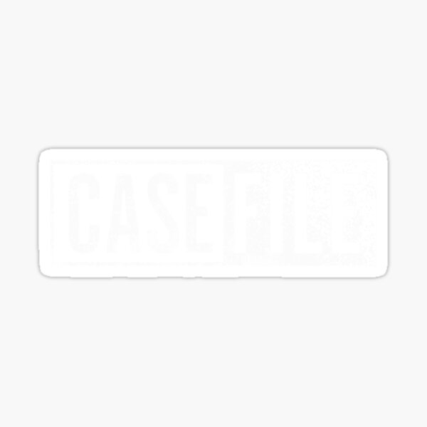 "Casefile True Crime – Casefile Logo (Light) Classic T-Shirt" Sticker ...