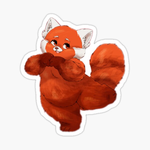 "Turning Red Giant Red Panda" Sticker by WKDesigns | Redbubble