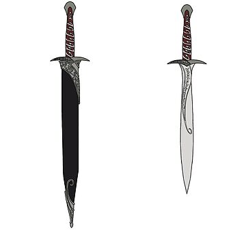 "STING - frodo's dagger" Sticker for Sale by Nena Berqué | Redbubble