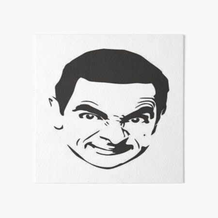 "Mr Bean Digital Art Design" Art Board Print by cool101dude | Redbubble