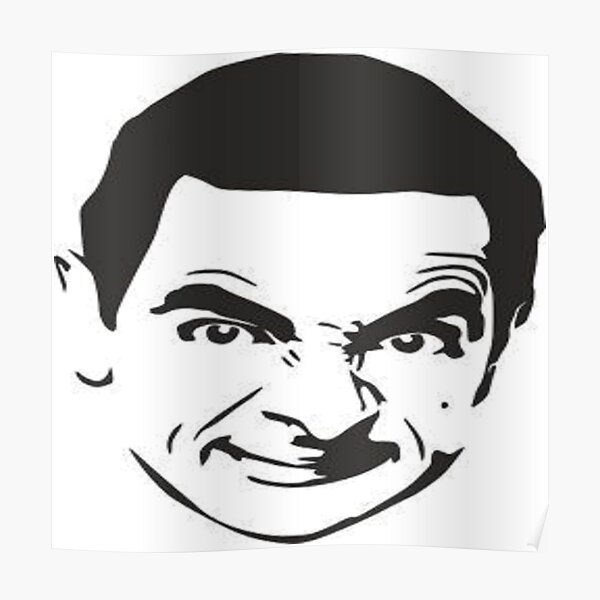 "Mr Bean Digital Art Design" Poster by cool101dude | Redbubble