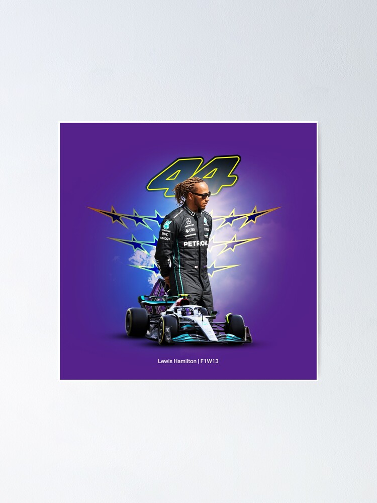 "Lewis Hamilton 44" Poster for Sale by fanaction | Redbubble