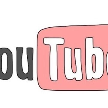 "YouTube Logo Sticker" Sticker for Sale by andreaalison | Redbubble