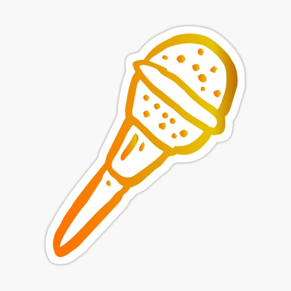 "future singer mic" Sticker for Sale by TinhinanSimane | Redbubble