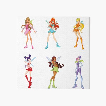 "Winx Club Sticker Set Believix" Art Board Print by Quotesforus | Redbubble