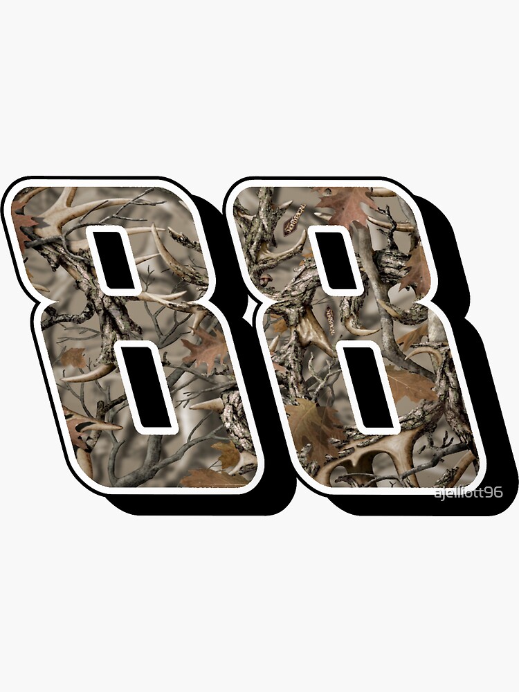 "Dale Earnhardt Jr. #88 Camo" Sticker for Sale by ajelliott96 | Redbubble
