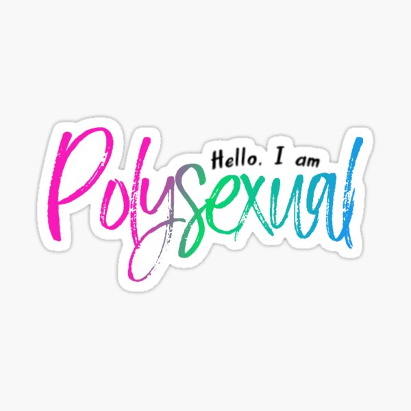 Hello I Am Polysexual Lqbtq Pride Sticker By Fifinicole22