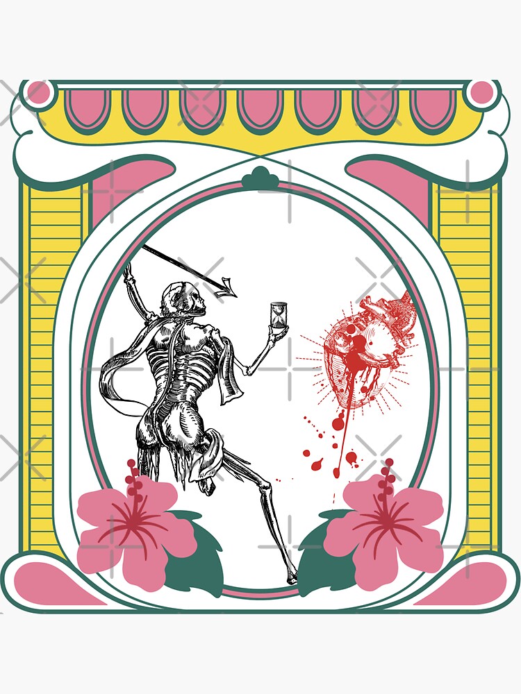 "Tropical Frame Blackbeard Pirate Flag Reimagined White Background ...