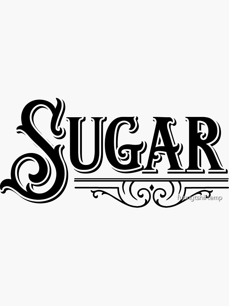 "Sugar Pantry Label Food Container" Sticker for Sale by funnytshirtemp ...