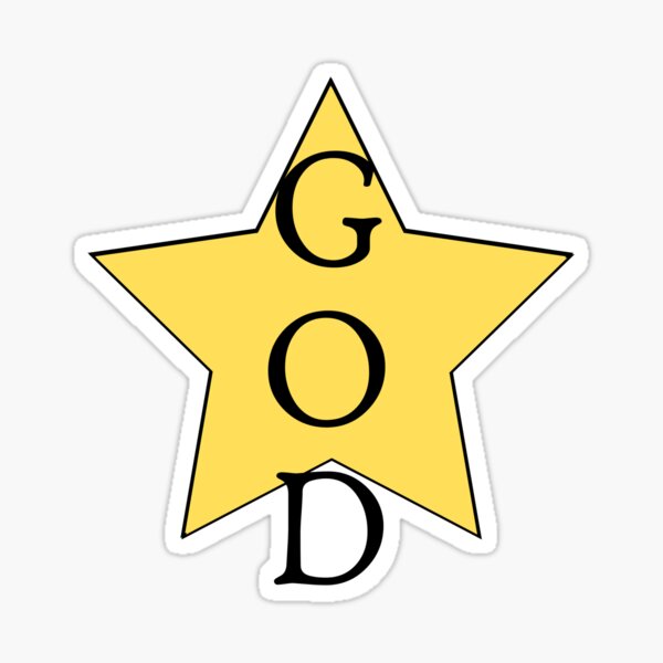 "God Star anime logo" Sticker by DreamWorldArt | Redbubble