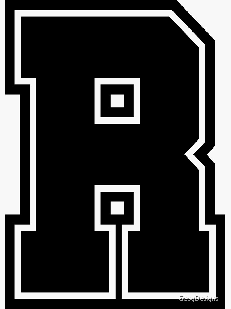 "letter R" Sticker by GeogDesigns | Redbubble