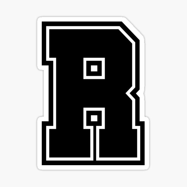 "letter R" Sticker by GeogDesigns | Redbubble