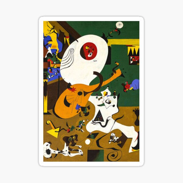 "joan miro" Sticker by Zarrix-rayan | Redbubble