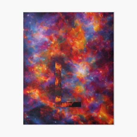 "Fire Golden Space Galaxy Nebula Initial Letter L | L symbol " Art ...