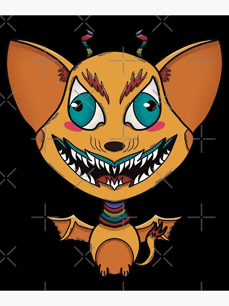 "A crazy orange cat that was experimented with and turned into a bat ...