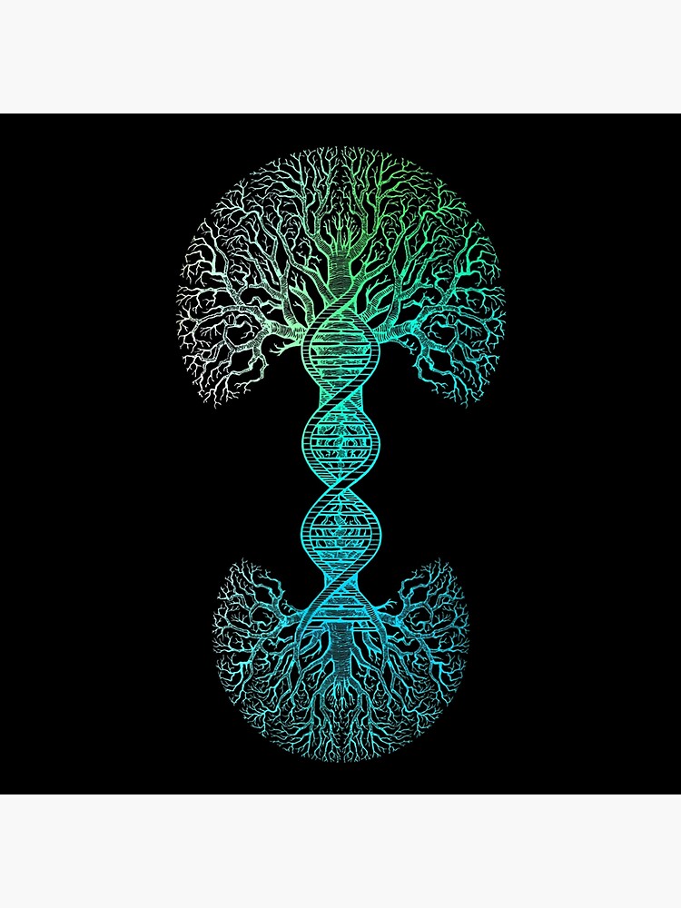 "DNA Tree Of Life Science of Genetics Earth Day Genealogy" Poster by ...