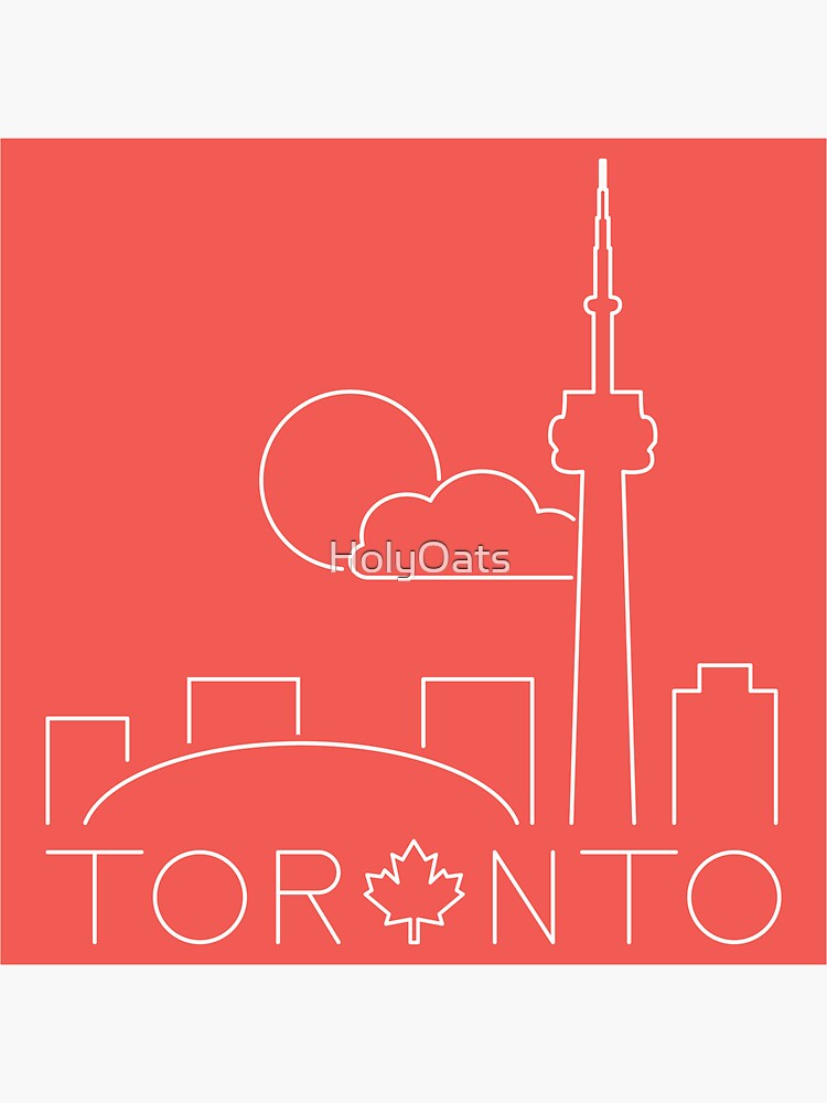 "Toronto Skyline" Sticker for Sale by HolyOats | Redbubble