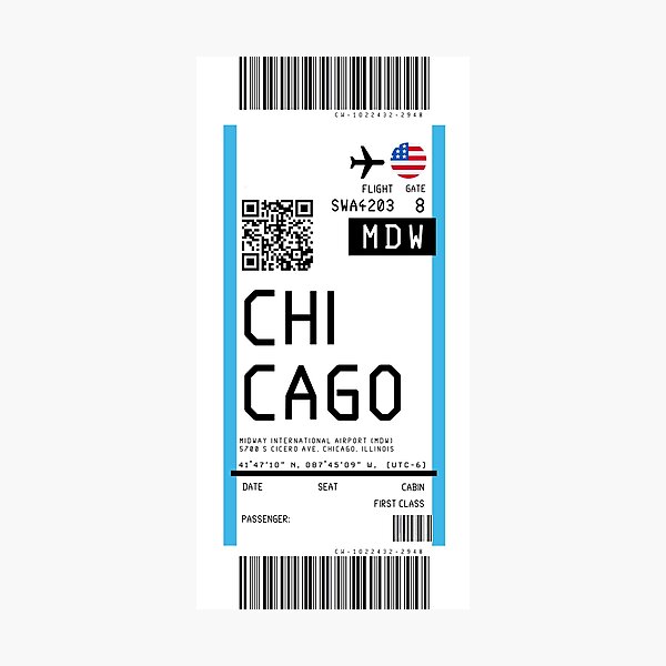 "Chicago Midway International Airport (ORD) Boarding Pass rickrolled ...