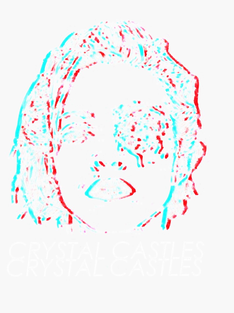 "Crystal Castles Album Cover " Sticker by selahmcorar | Redbubble